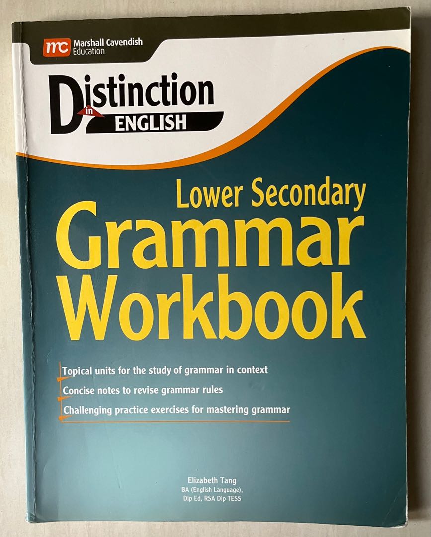 Distinction in English Grammar Workbook + Grammar Handbook, Hobbies ...