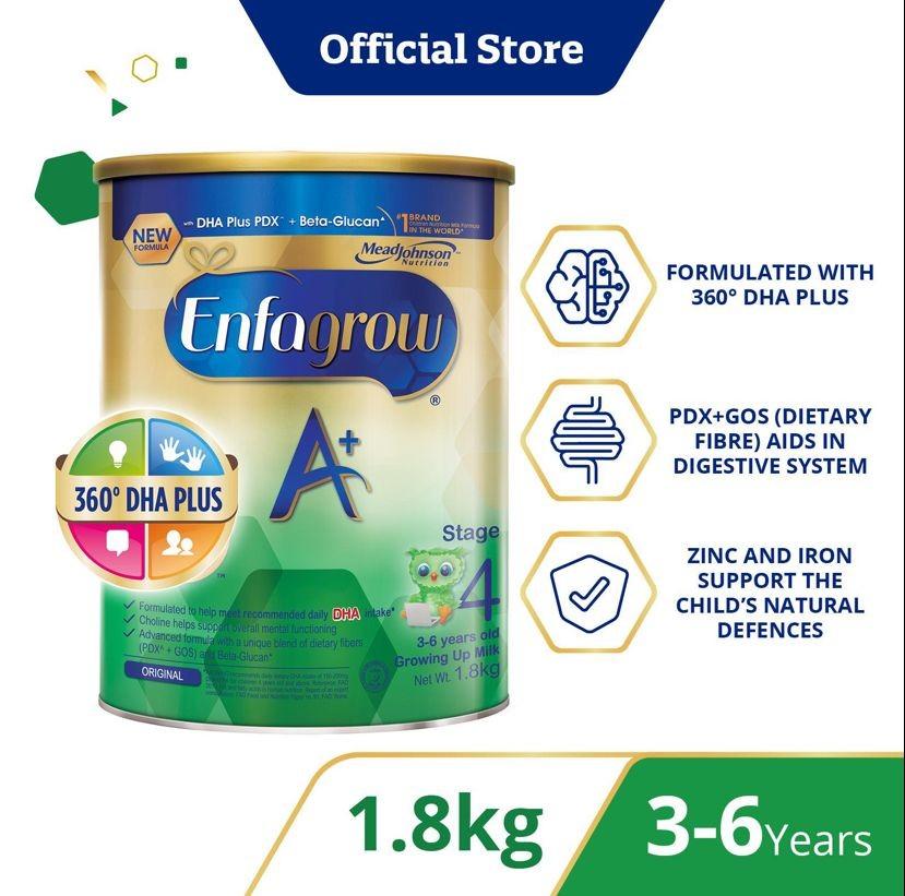 Enfagrow Stage 4 A+ (3 to 6 year old), Babies & Kids, Nursing & Feeding ...