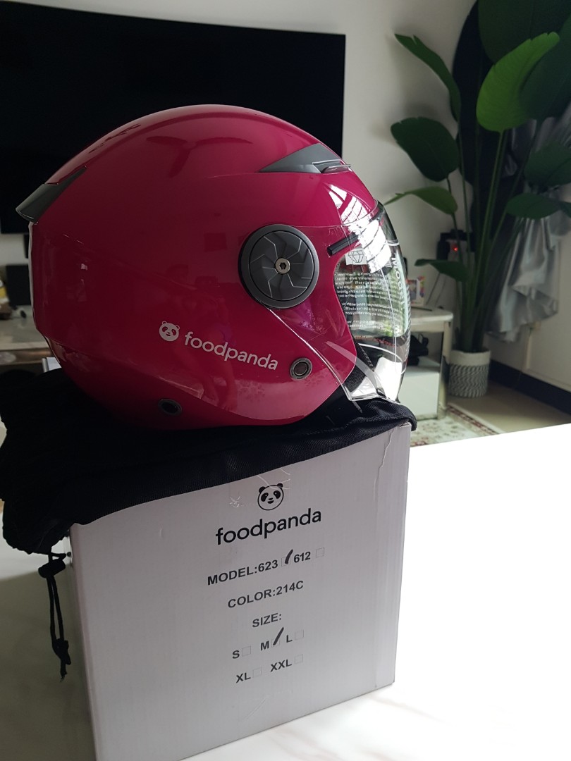Foodpanda helmet for sale. (M), Motorcycles, Motorcycle Apparel on ...
