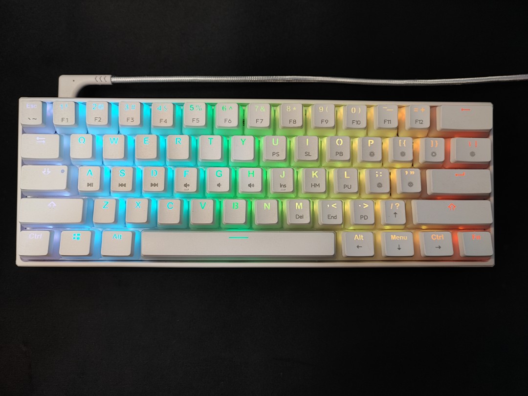 (Modded) Gamakay MK61 Wired Hot-swappable RGB Gaming Optical Mechanical ...