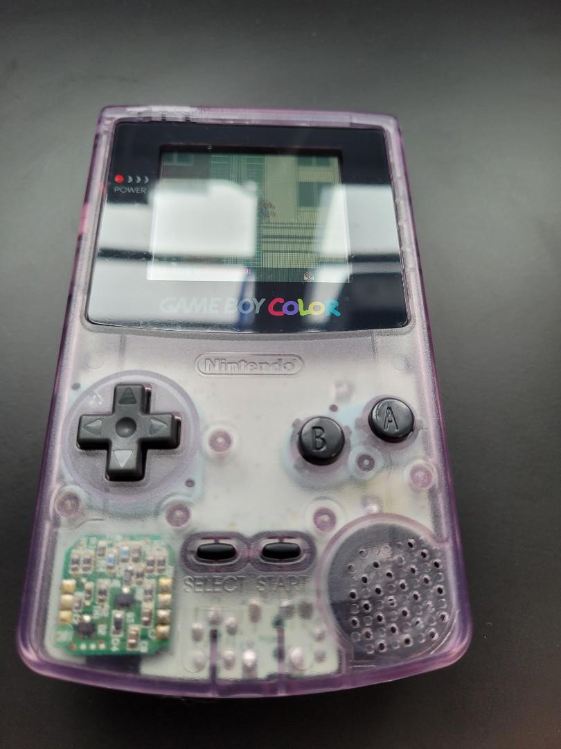 Gameboy Color (Clear Atomic Purple) Nintendo Game boy console GBC ...