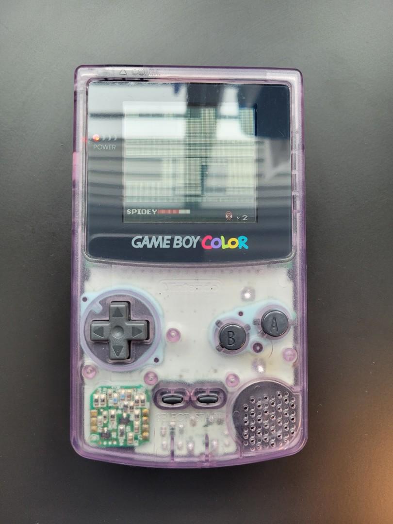 Gameboy Color (Clear Atomic Purple) Nintendo Game boy console GBC ...