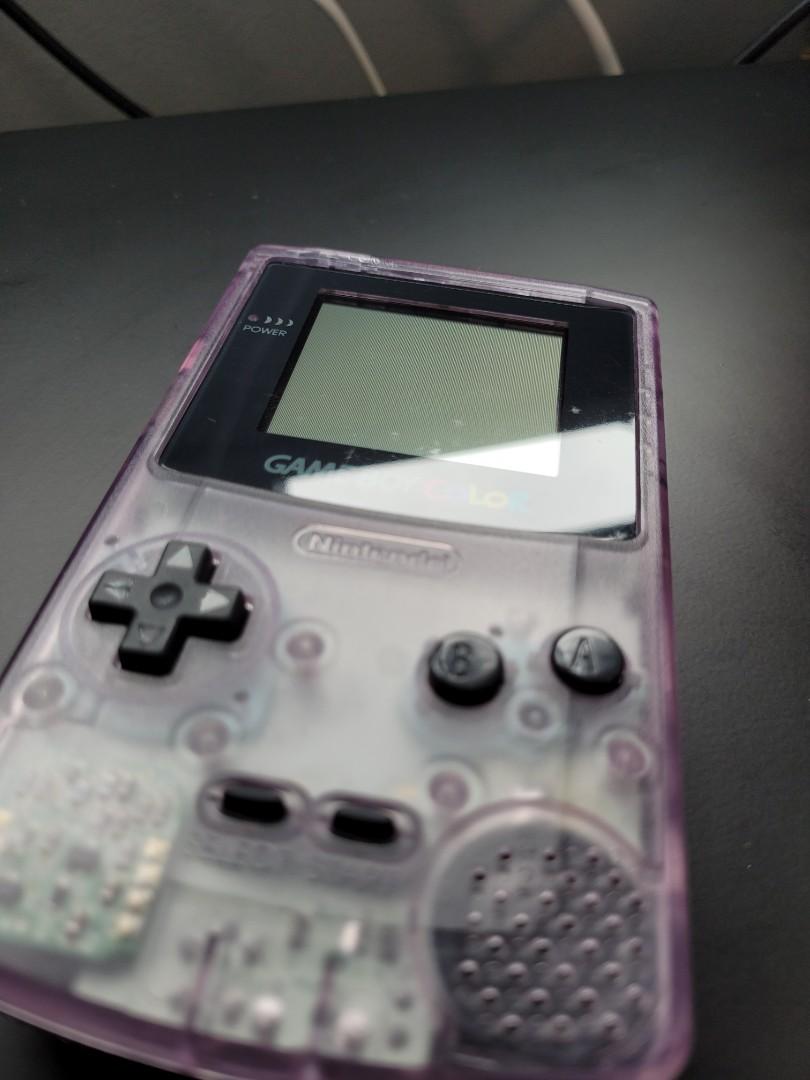 Gameboy Color (Clear Atomic Purple) Nintendo Game boy console GBC ...