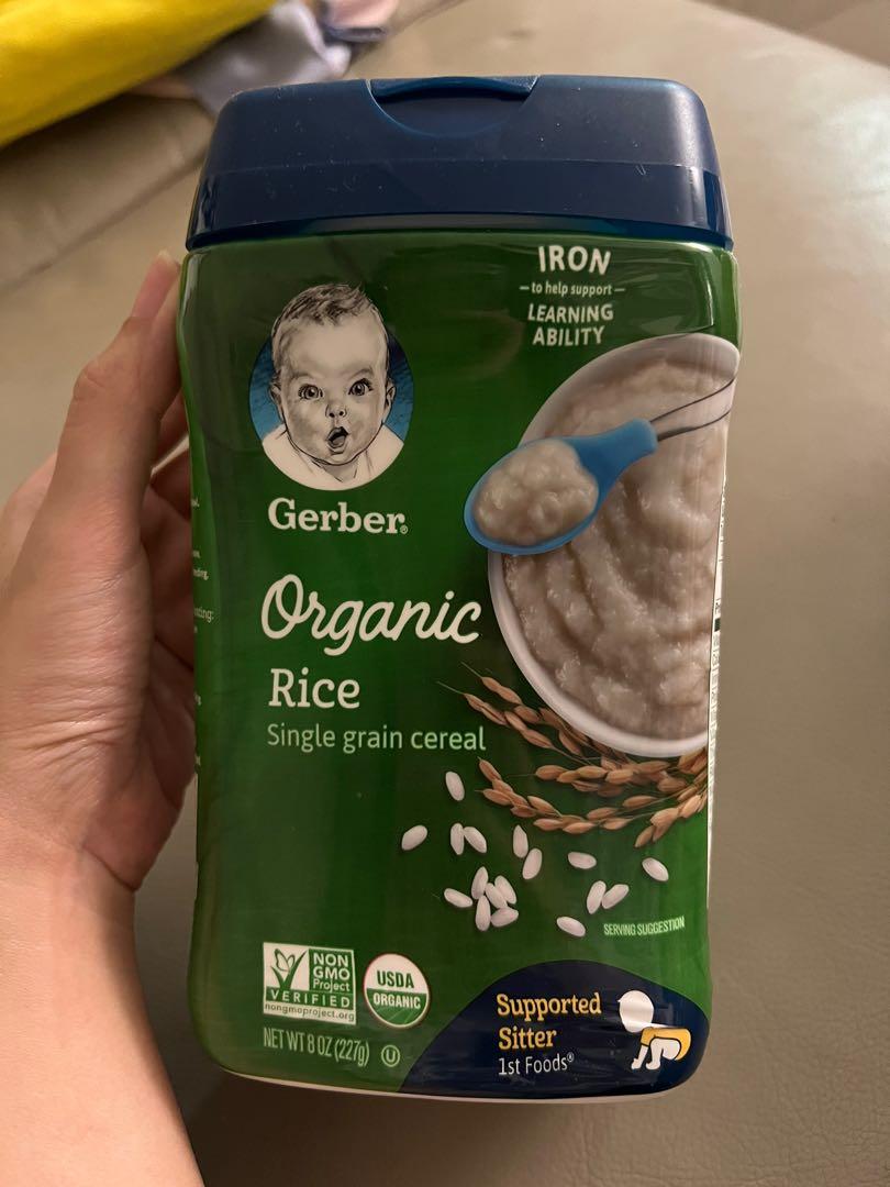 Gerber organic rice cereal, Babies & Kids, Nursing & Feeding, Weaning ...
