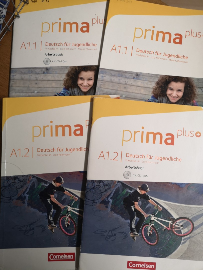 German Textbook and Workbook prima plus for moelc sec 1, Hobbies & Toys ...