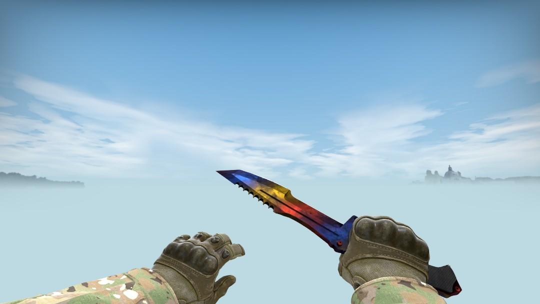Huntsman Knife Marble Fade FN CSGO KNIFE, Video Gaming, Gaming ...