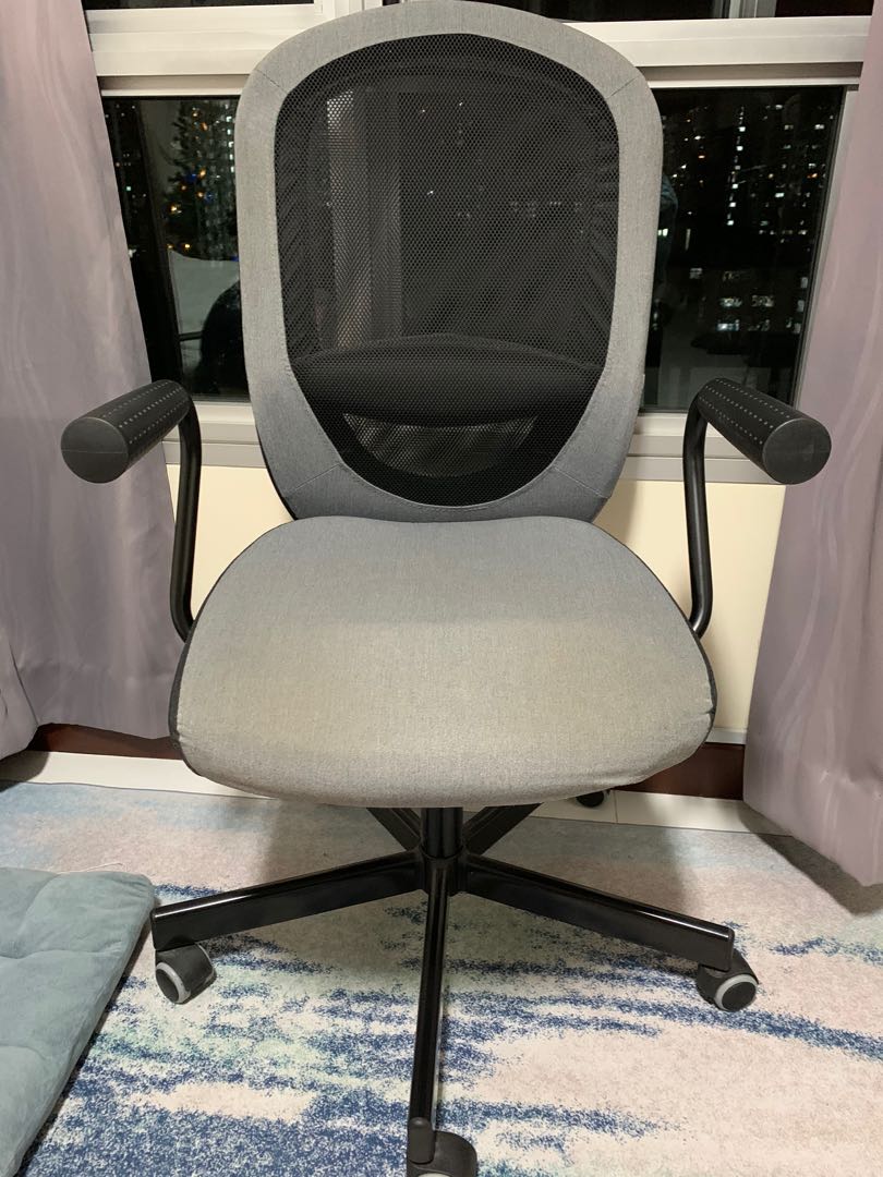 IKEA FLINTON - Office chair with arm rest, Furniture & Home Living ...