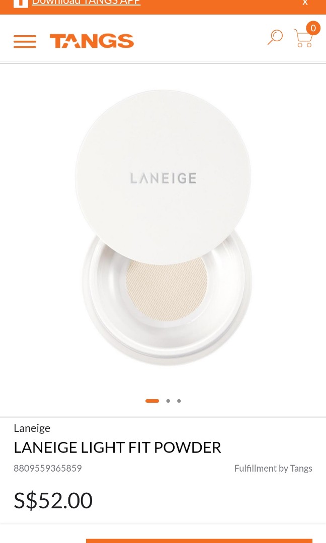 Laneige light fit powder, Beauty & Personal Care, Face, Makeup on Carousell