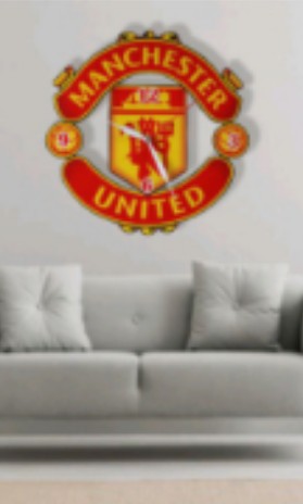 Manchester United Clock, Furniture & Home Living, Home Decor, Clocks on ...