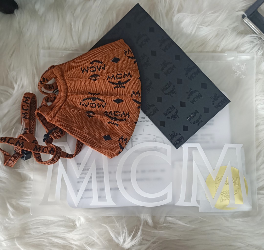 Mcm knitted Mask, Luxury, Accessories on Carousell