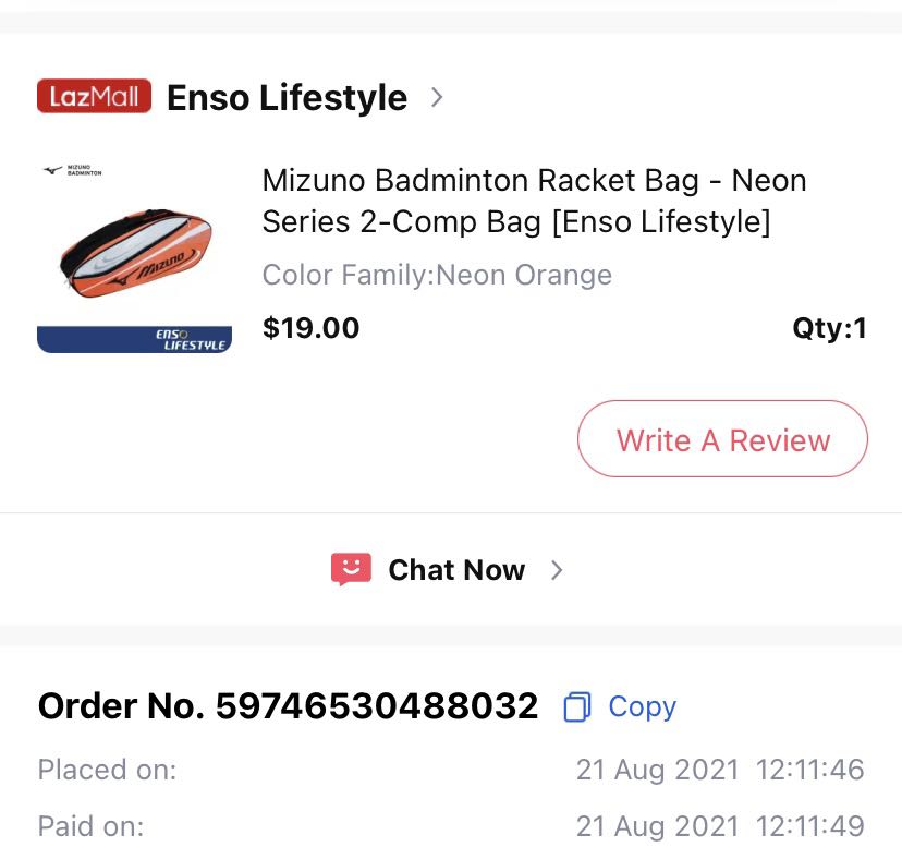 Mizuno badminton racket bag, Sports Equipment, Sports & Games, Racket ...