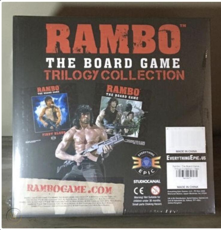 ORIGINAL - RAMBO :The Trilogy Board Game (Arrived on 20/12/21), Hobbies ...