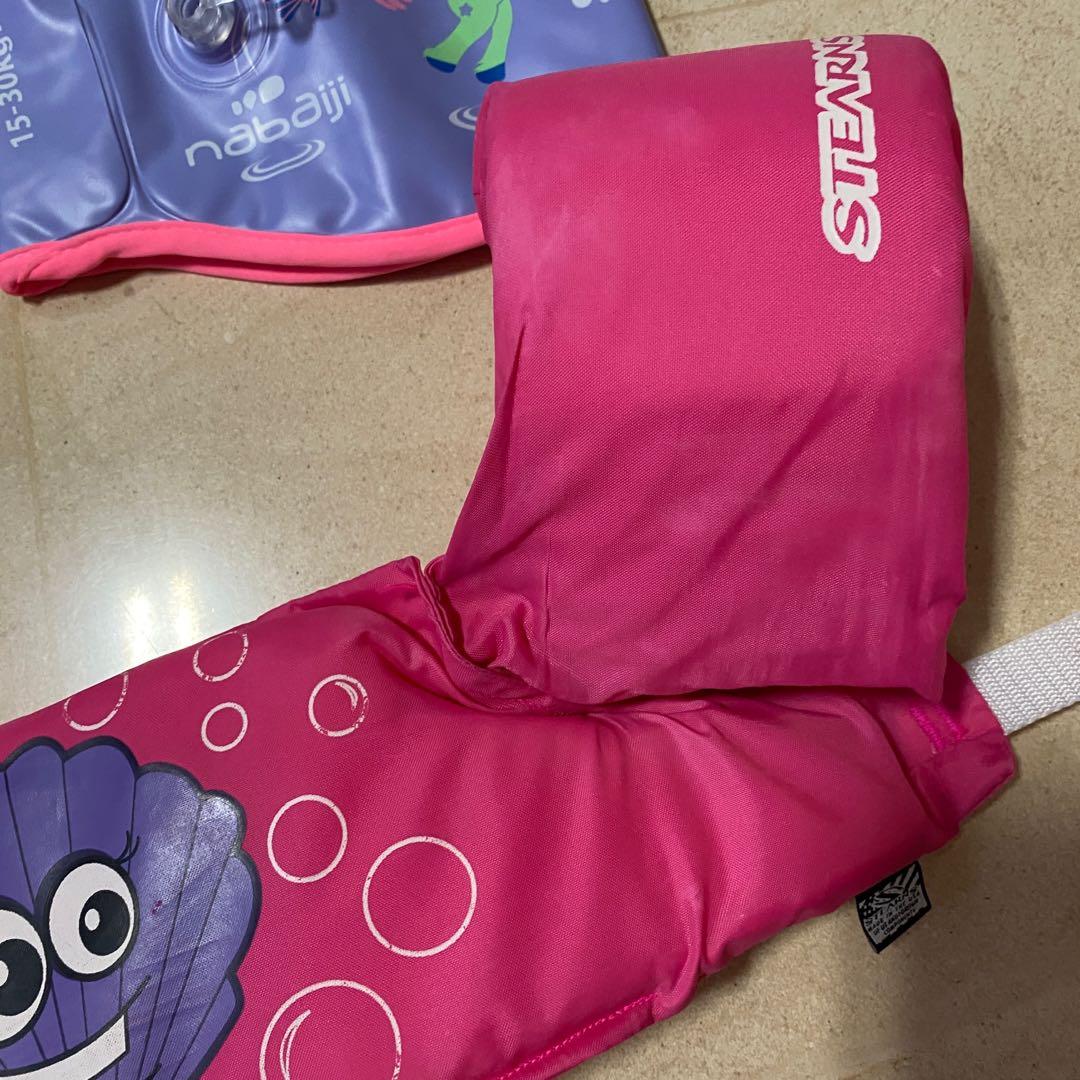 Original stearns swimming float and decathlon inflatable arm floats ...