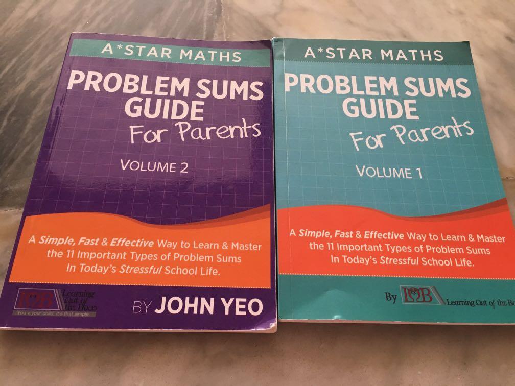P6 PSLE A Star Maths Problem Sums Guide for Parents Vol 1 & 2 by LOB ...
