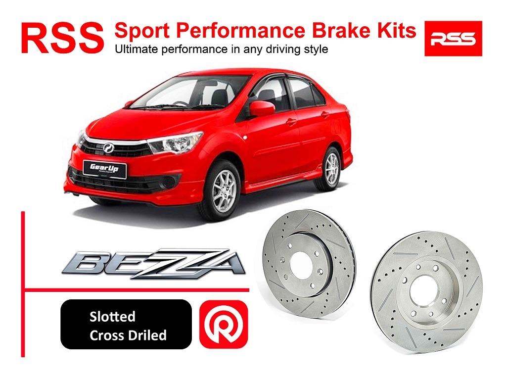 Perodua Bezza RSS Sport Disc Rotor Brake Pad Kit, Auto Accessories on ...