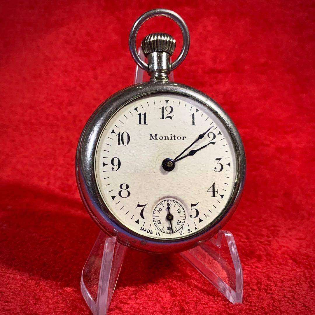 Pocket Watch / Westclox Monitor / Vintage / Made in USA / 1927 (Dax ...