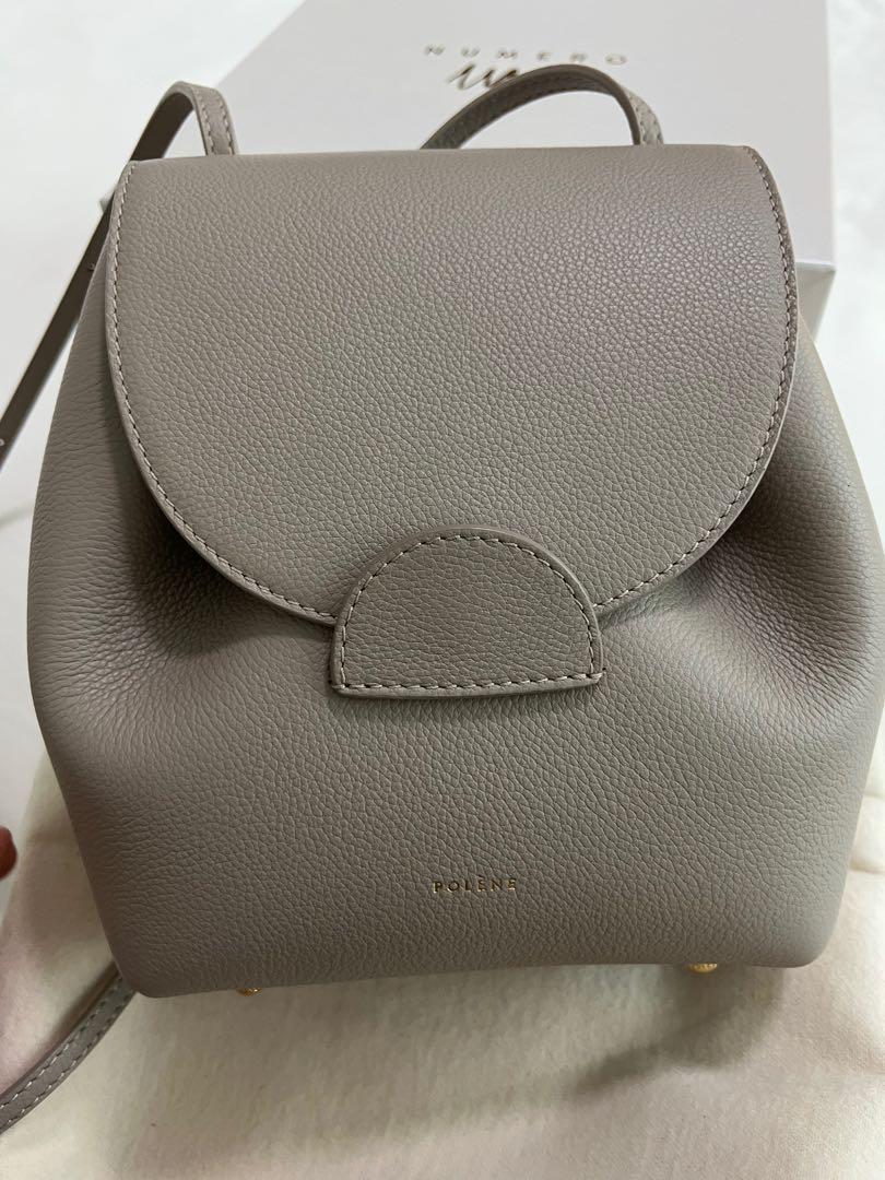 POLENE Numero One Mini Taupe Backpack, Women's Fashion, Bags & Wallets ...