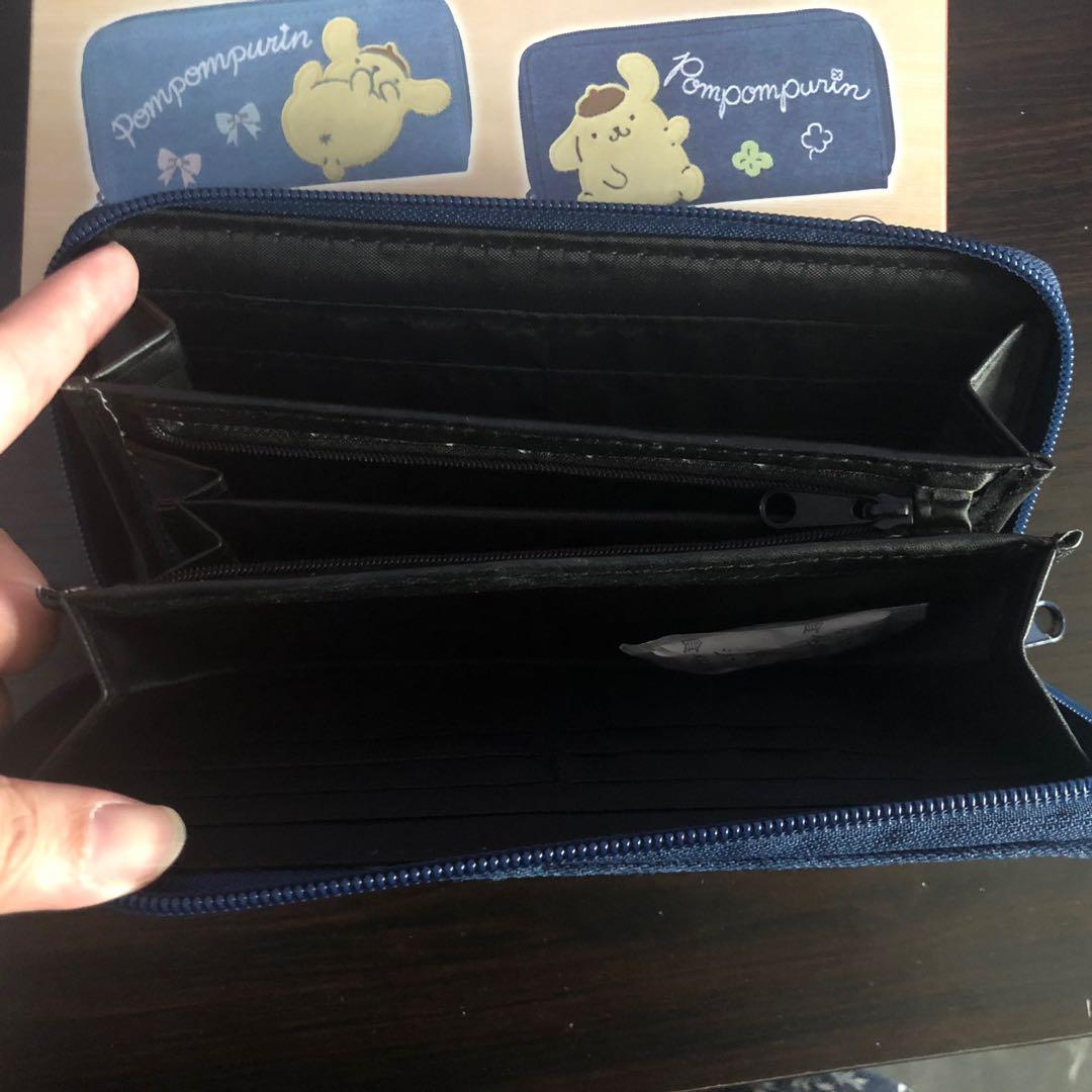 Pompompurin Denim Long Wallet, Women's Fashion, Bags & Wallets, Wallets ...