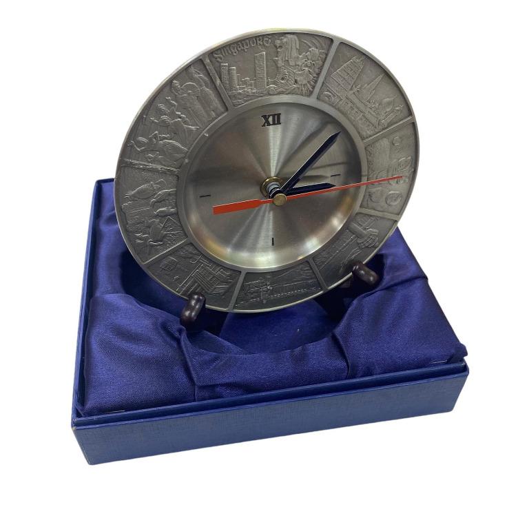 ROYAL SELANGOR PEWTER TABLE CLOCK, Furniture & Home Living, Home Decor ...