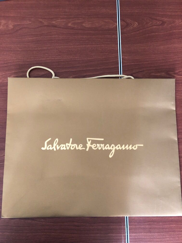 Salvatore ferragamo paper bag, Women's Fashion, Watches & Accessories ...