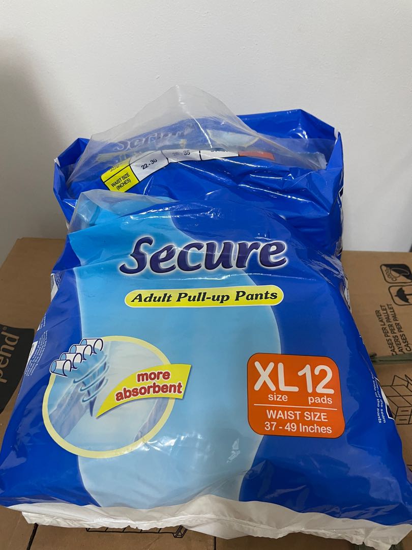 Secure Adult Diaper sold per pc, Health & Nutrition, Assistive ...
