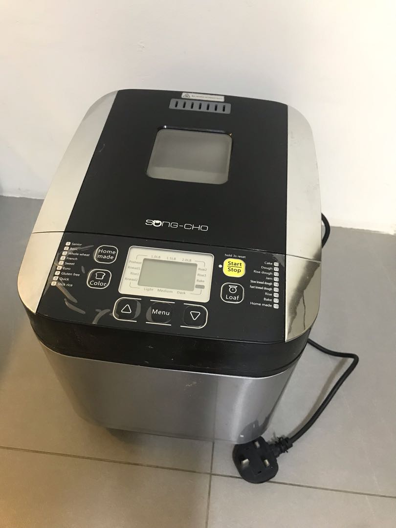 Song Cho Bread Maker machine with 18 functions, TV & Home Appliances ...