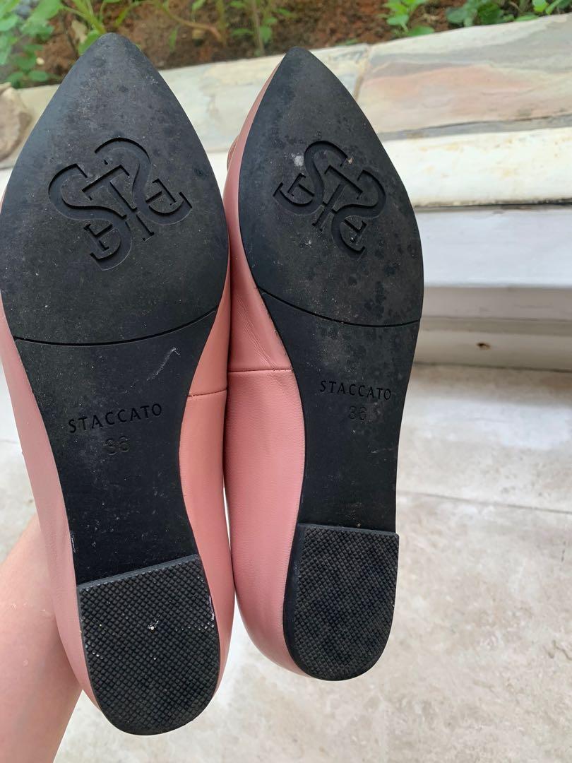 STACCATO calf leather insole classic flats, Women's Fashion, Footwear ...