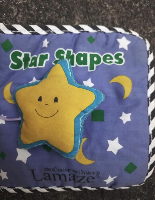 Star Shapes Soft Cloth Illustrated Book for Baby, Babies & Kids, Infant ...