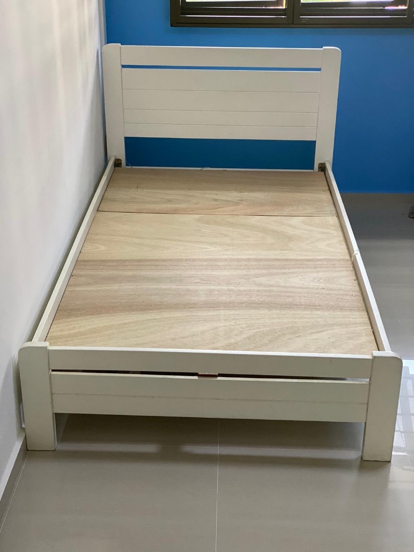 Super single bed frame, Furniture & Home Living, Furniture, Bed Frames ...