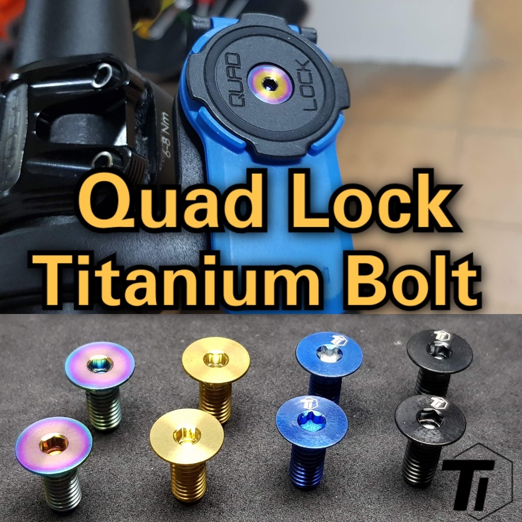 Titanium Bolt for Quad Lock Moto Quadlock 360 Brompton |Out Front Mount ...