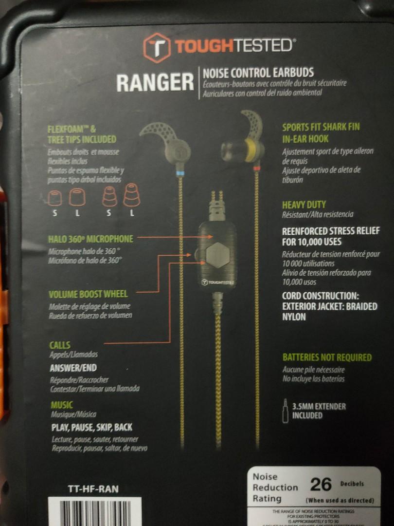 toughtested noise control earphone earbuds., Audio, Earphones on Carousell