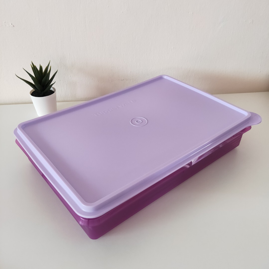 Purple Tupperware container, Furniture & Home Living, Kitchenware ...