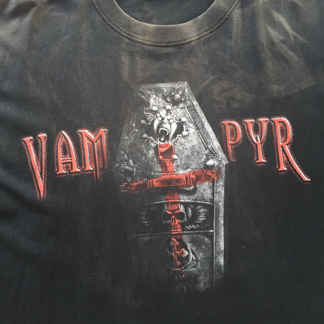 Vintage 90's Germany Heavy Metal Band Tee X Vampyr, Men's Fashion, Tops ...