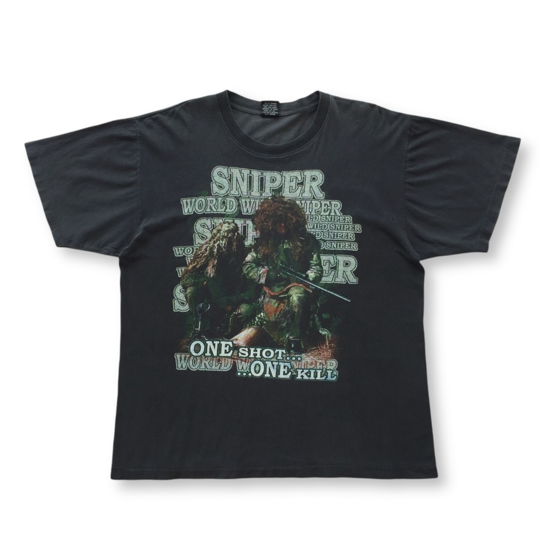 Vintage 90's Movie Bootleg Tee X The Sniper, Men's Fashion, Tops & Sets ...