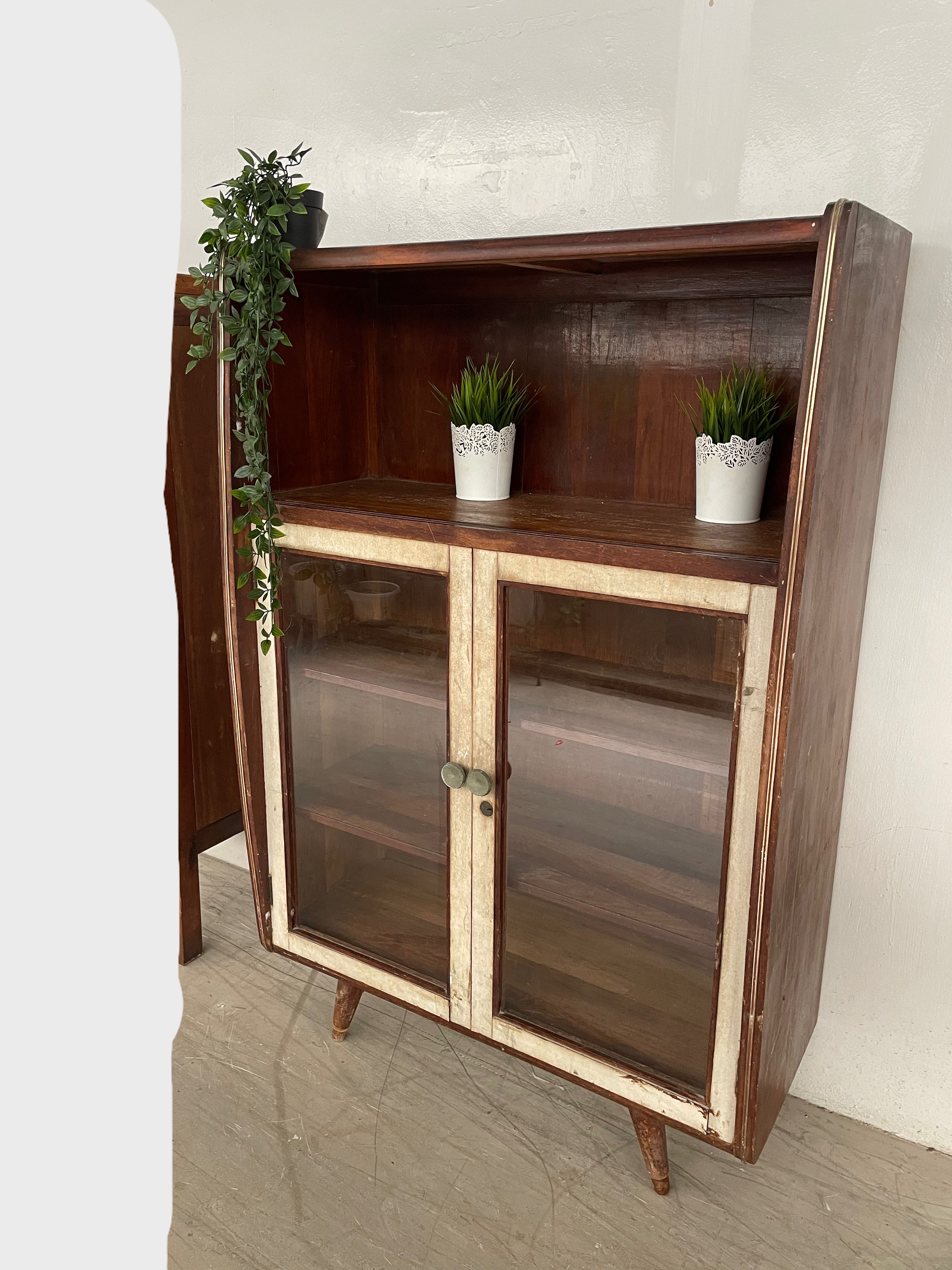 Vintage display cabinet, Furniture & Home Living, Furniture, Shelves ...