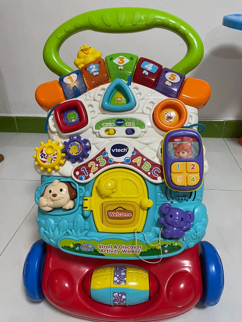 VTech Sit-to-Stand Activity Walker, Babies & Kids, Infant Playtime on ...