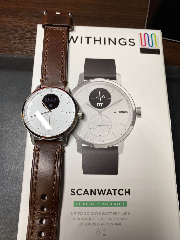 Withings Scan Watch White, Mobile Phones & Gadgets, Wearables & Smart ...