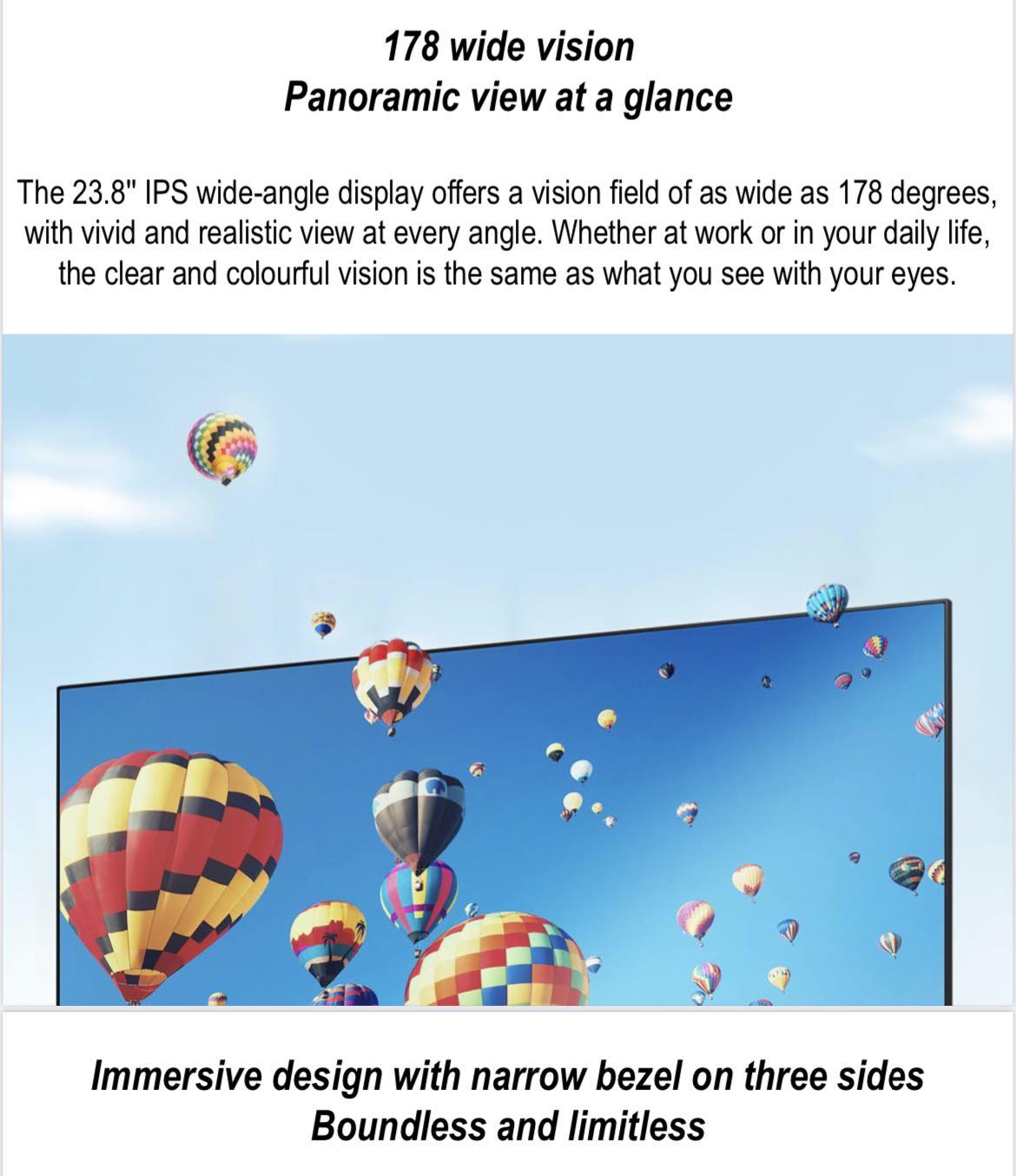 Xiaomi Mi 23.8”inch Desktop Monitor 1C - 24”inch IPS Xiaomi Monitor ...