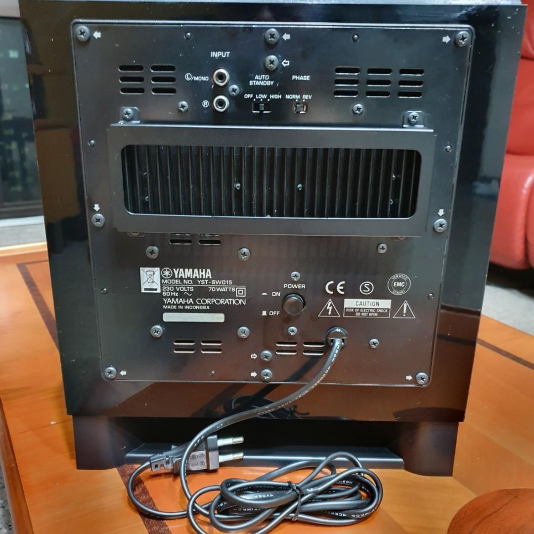 YAMAHA Active Sub Woofer YST-SW015, Audio, Soundbars, Speakers ...