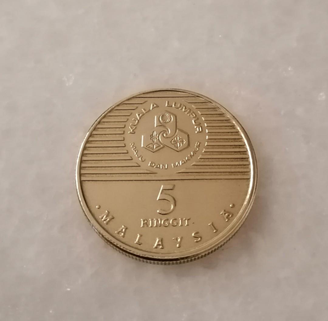 100th Anniversary of Kuala Lumpur RM 5 Commemorative Coin, Hobbies ...