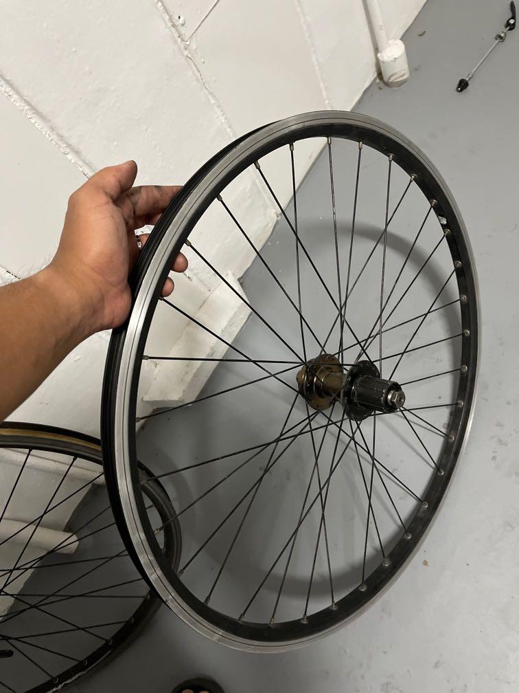 26 inch wheelset (Rim brake), Sports Equipment, Bicycles & Parts, Parts ...