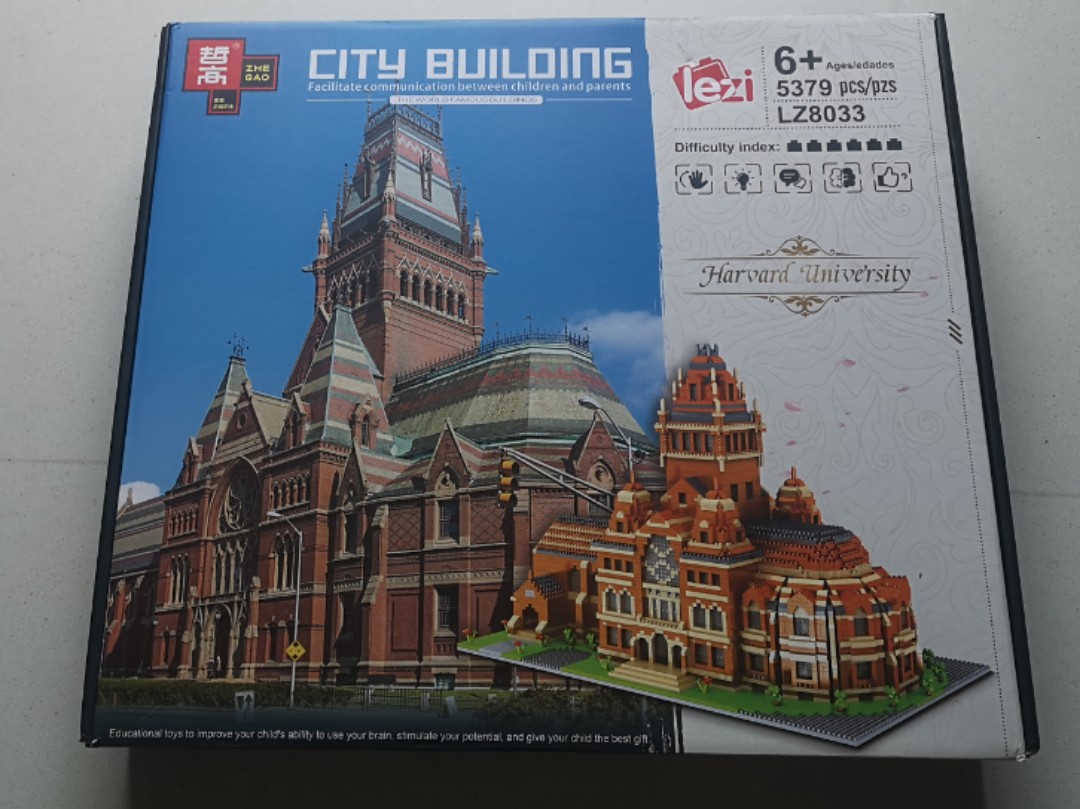 [$10] [Unopened] Lezi Bricks Harvard University, Hobbies & Toys, Toys ...