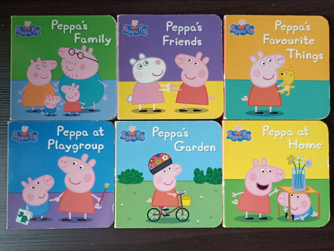 44 assorted board books (original 12 Peppa pig books, 26 small alphabet ...