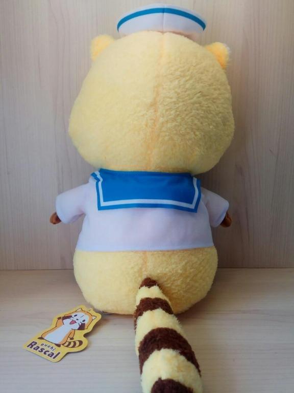 日本全新正版 特大軟淋淋公仔有牌 小浣熊拉斯卡爾 puchi Rascal 精靈水手款, 興趣及遊戲, 玩具 & 遊戲類 - Carousell
