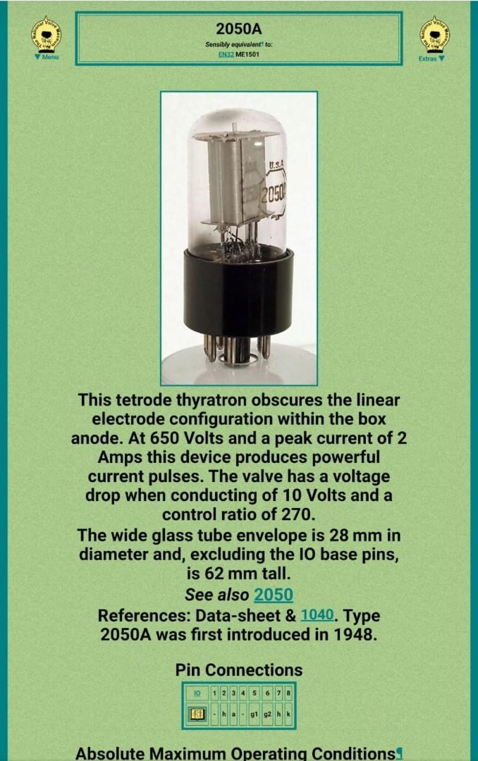 德國 Ultron 2050A Tube (稳压胆) $5O/5pcs, 其他, 其他 - Carousell