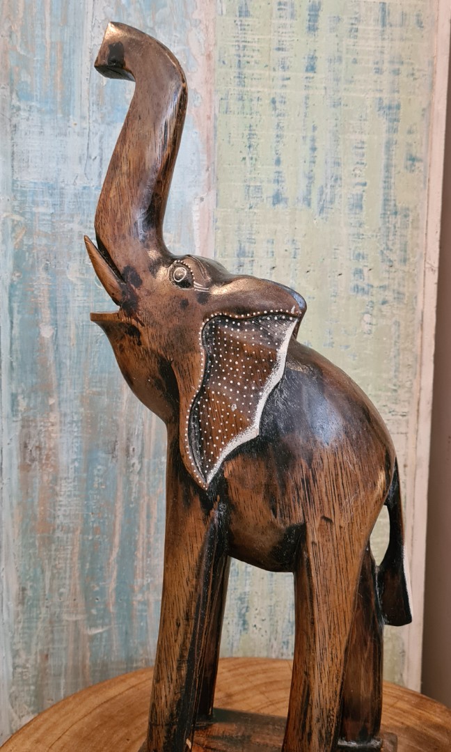 African Elephant Display, Furniture & Home Living, Home Decor, Other ...