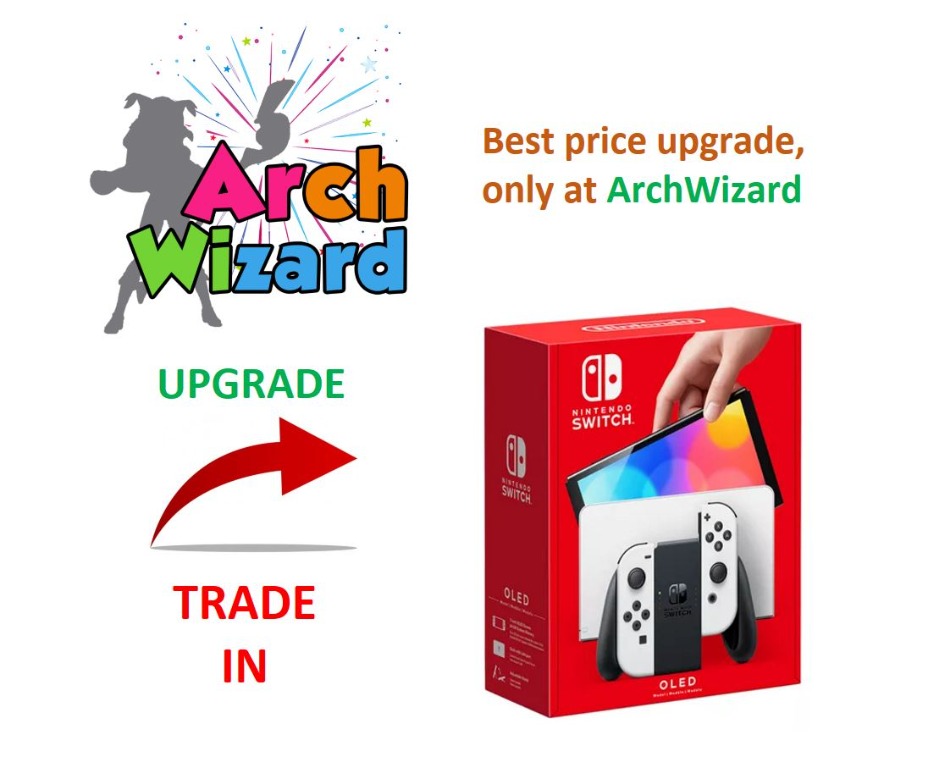 ArchWizard Trade-in and Upgrade your used Nintendo Switch lite gen 1 gen 2 consoles to Nintendo ...