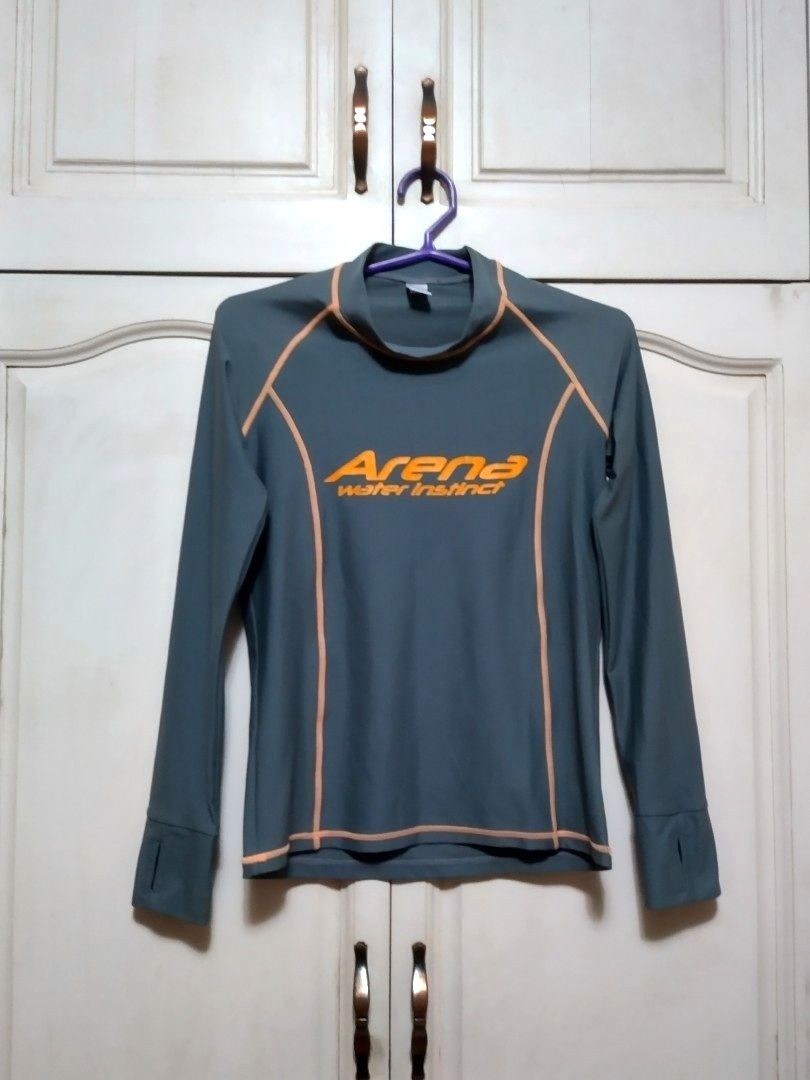 Arena rash guard, Women's Fashion, Swimwear, Rash guard on Carousell