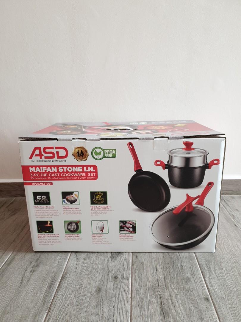 ASD The Cookware professional MAIFAN STONE 3 pc Die Cast Cookware Set ...