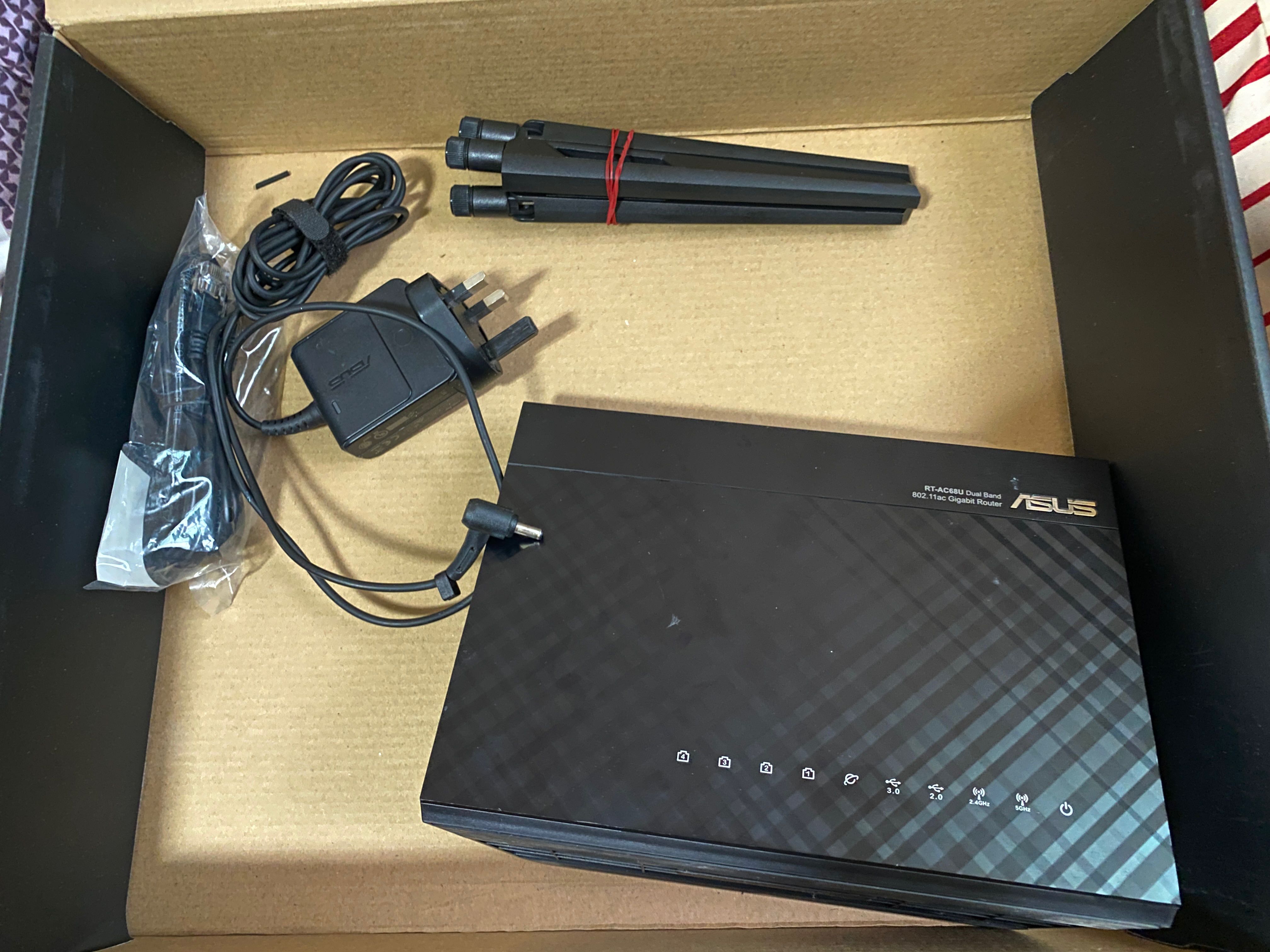 Asus AC68u wifi router, Computers & Tech, Parts & Accessories ...